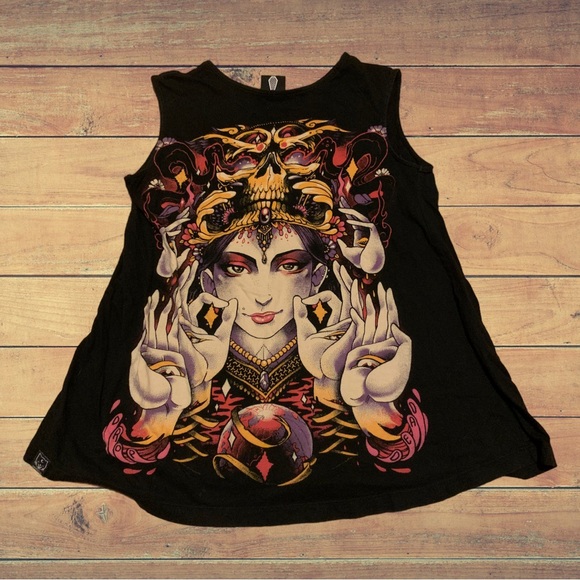 Hot Topic | Tops | Drop Dead Clothing Banjara Shirt Witch Crystal Ball ...